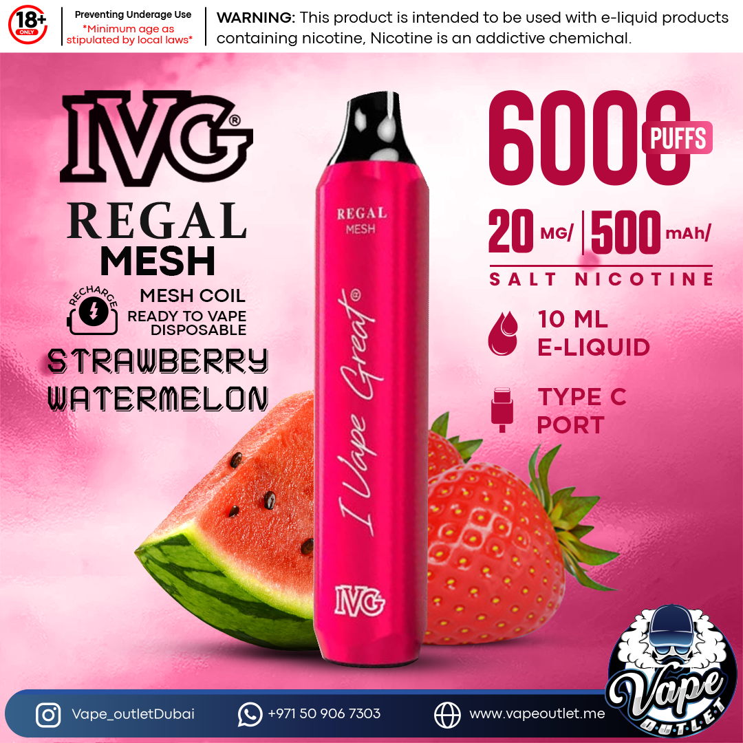 IVG Regal Disposable 6000-Puffs – Vape outlet uae